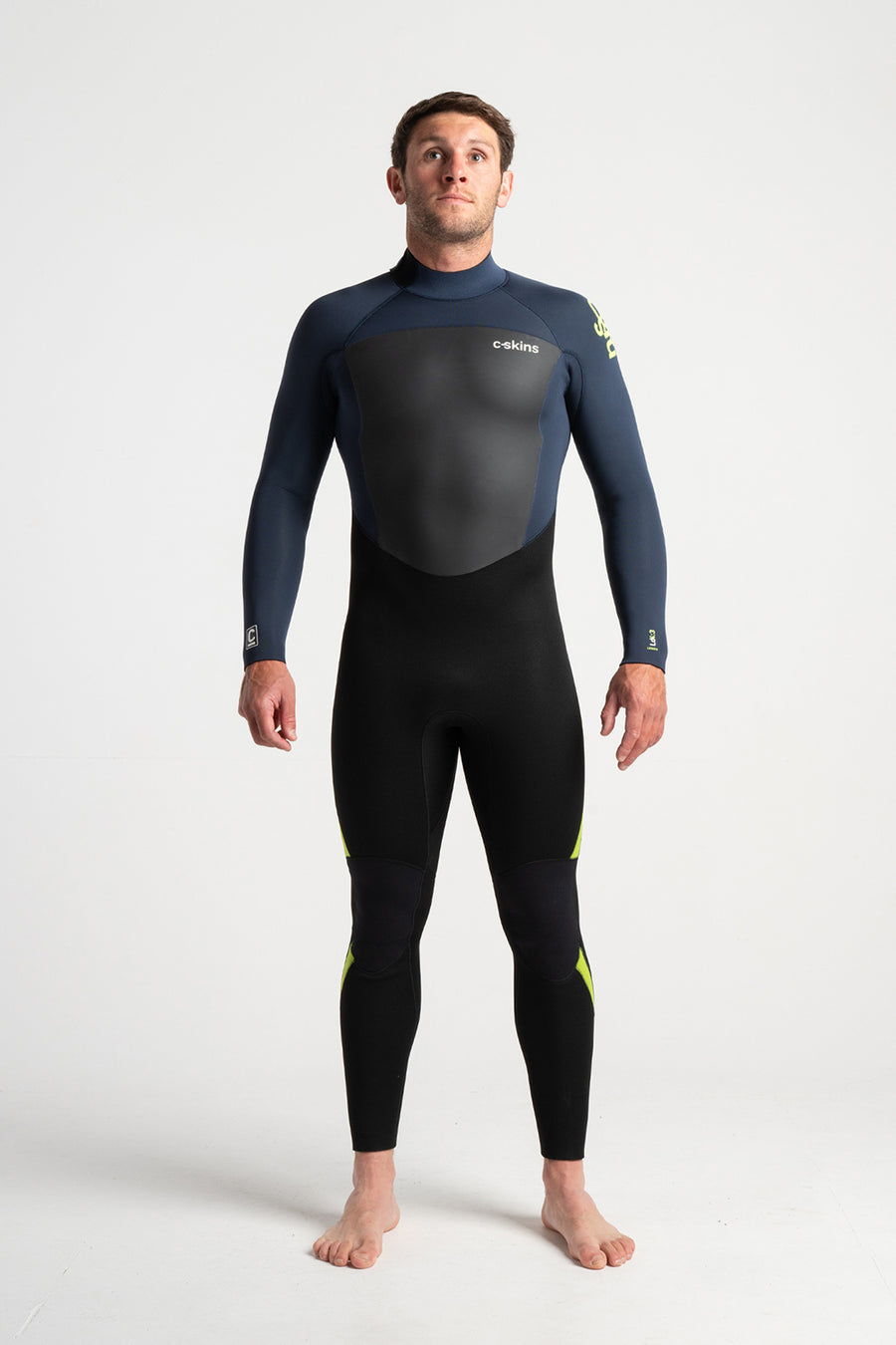 C-SKINS LEGEND 4:3 MENS STEAMER - BLUESTONE/LIME – Môr Watersports